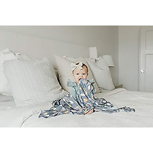 Copper Pearl Large Premium Knit Baby Swaddle Receiving Blanket Hope