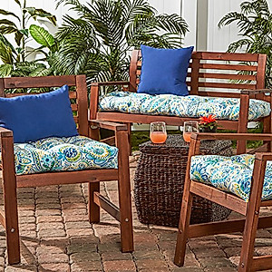 Greendale Home Fashions Square Outdoor Dining Seat Cushion, Set of 2, Paisley 2 Count
