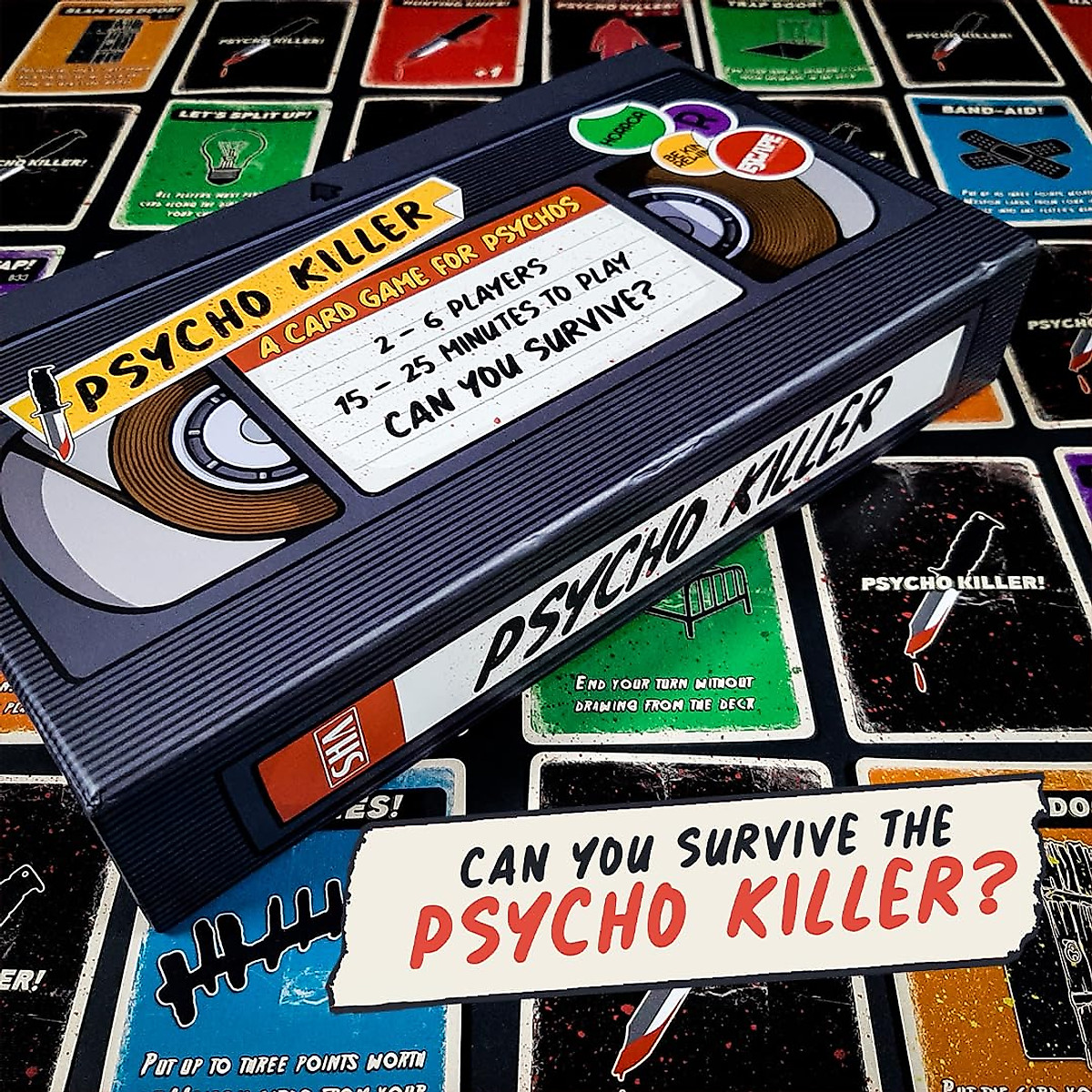 Escape Tabletop Games Psycho Killer, Fast-Paced, Hilarious and Strategic Party Game!
