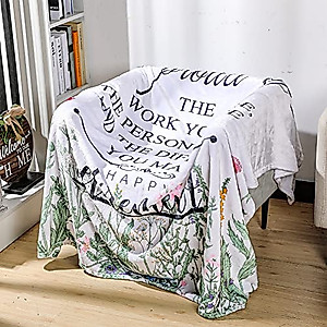 Retirement Gifts for Women Men 50 x 60 Inch 2023 Retirement Blankets Lightweight Soft Flannel Retired Throw Blankets for Nurse Coworker Teacher Grandma Bedding Sofa Funny Party Decorations