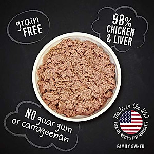 Hound & Gatos Wet Cat Food, 98% Chicken & Liver, case of 24, 5.5 oz cans