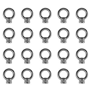 US STAINLESS 20 Pieces Stainless Steel 316 Lifting Eye Nut 5/16" UNC Marine Grade Nut Pitch of 18