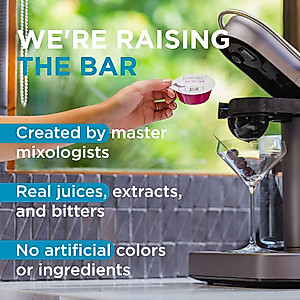 Bartesian 24-Pack Whiskey Lovers Mixer Capsules for Cocktail Machine – Home Bar Mixology Cocktails Mix Pod Capsule Set To Use With the Bartesian Cocktail Drink Maker Machine