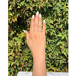 SILVERCLOSEOUT Sterling Silver Double Row Cz Eternity Ring - Size 8