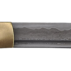 Handmade Sword - Samurai Katana Sword, Battle Ready, Hand Forged, 1045 Carbon Steel, Heat Tempered, Full Tang, Sharp, Wooden Scabbard (Bamboo)