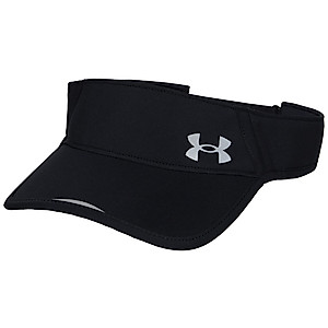 Under Armour Men's Launch Run Visor , Black (001)/Reflective , One Size Fits Most