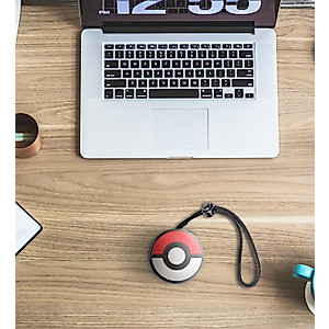 Protective Case for Pokémon GO Plus + 2023, Waterproof Silicone Protective Case with Wrist Strap, Black