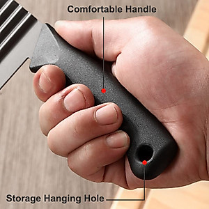 Crinkle Cutter Vegetable Stainless Steel Deeper Crinkle Slicer Sharp Blade with Hang Hole Wavy French Fries Chopper for Potato, Carrot, Etc (Black)