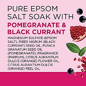Dr Teal's Pure Epsom Salt, Pomegranate & Black Currant, 3 lbs (Packaging May Vary)