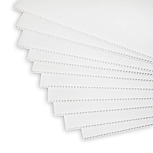 Corrugated Plastic Sheets | 17in x 13in | 10 Pack | Blank Coroplast Poster Board Signs for Offices, Classrooms, Yard and Garage Sales, Realtor Open Houses, and Custom Birthday, and Graduation Messages