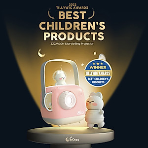 ZZZMOON Story Projector for Kids, Birthday Present for 2 3 4 Year Old Girls Boys Toys, Storybook Projector for Toddler Age 2-4 (Rechargeable)