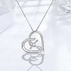 CHENGHONG Cross Necklace for Women 925 Sterling Silver Heart Infinity Faith Pendant Necklace Cross Jewelry Gifts for Girls Men