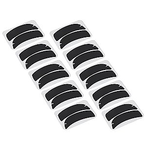 Eyelash Extension Patches, Notch Eyelash Extension Under Eye Gel Pads 10 Pairs Soft for Salon (Black)