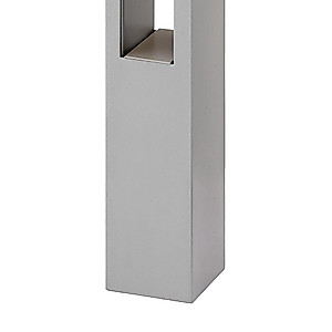 Hinkley Landscape Lighting Atlantis Bollard Landscape Path Light – Contemporary Landscape Lighting Illuminates Walkways for Increased Safety and Security, Square Mini, Titanium Finish