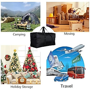 DoYiKe Extra Large Storage Duffle Bag with Zippers and Handles, Big Foldable Duffle Bag for Travel-38x23x11Inch