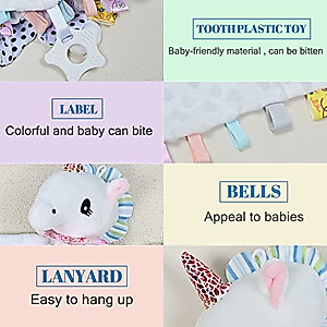 Jocidea Baby Gifts Personalized Security Blanket Baby - Gifts for Newborn - New Baby Boy Girl Gifts - Gifts for Christmas Baby Shower - Infant Presents for Christmas - White Unicorn