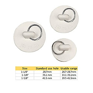 Rubber Tub Drain Stopper Bath Sink Plumb Fits Drain Set 3