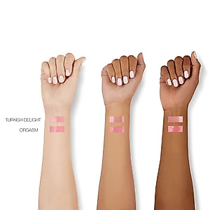 NARS Mini Afterglow Lip Shine Gloss Set: Contains 2 x 0.11 oz each - Orgasm (Sheer Peachy Pink with Golden Shimmer), Turkish Delight (pink sherbert)