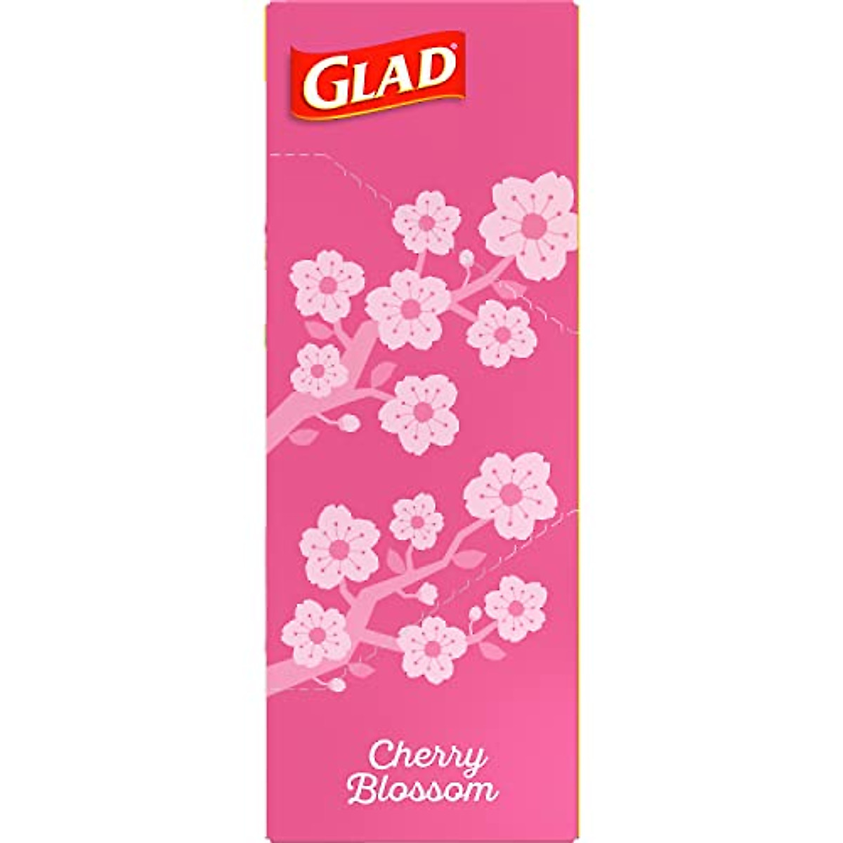Glad OdorShield Small Drawstring Trash Bags, 4 Gallon Trash Bag, Febreze Cherry Blossom, 34 Count (Package May Vary)