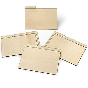Prosumer’s Choice Blank Customizable Real Wood Recipe Cards | Versatile Dividers for Easy Storage of 4x6 inch Notecards | File Organizer and Storage for Home and Kitchen | Recipe Sorter