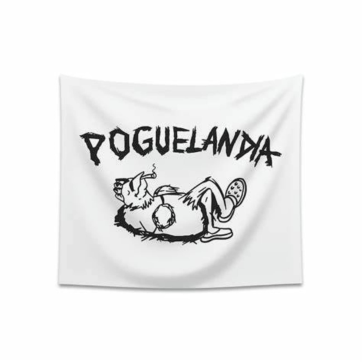 Coyvesar Suitable for poguelandia Flag Outer Banks Flag from OBX 3x5 Funny Chicken FT Flags for Wall Bedroom Living Room Hanging Decoration Music Outdoor Indoor Banner Brass Gromments