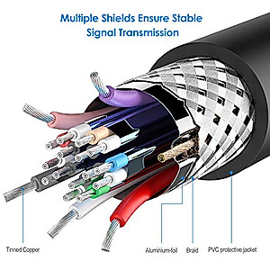 Rankie Mini DisplayPort to DisplayPort Adapter (Mini DP to DP), 4K Resolution Converter (Black)
