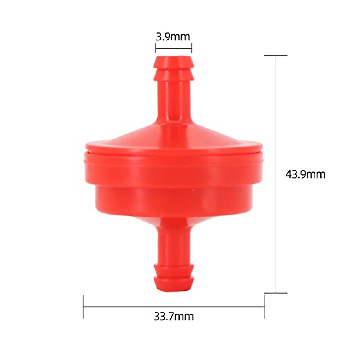 KIPA 1/4" Inline Gas Fuel Filter Replacement for Toro 42-5240 56-6360 Briggs Stratton 298090 298090S John Deere AM107314 LG298090 LG298090S PT4265 Lawn Mower Pack-20 150 Micron Element