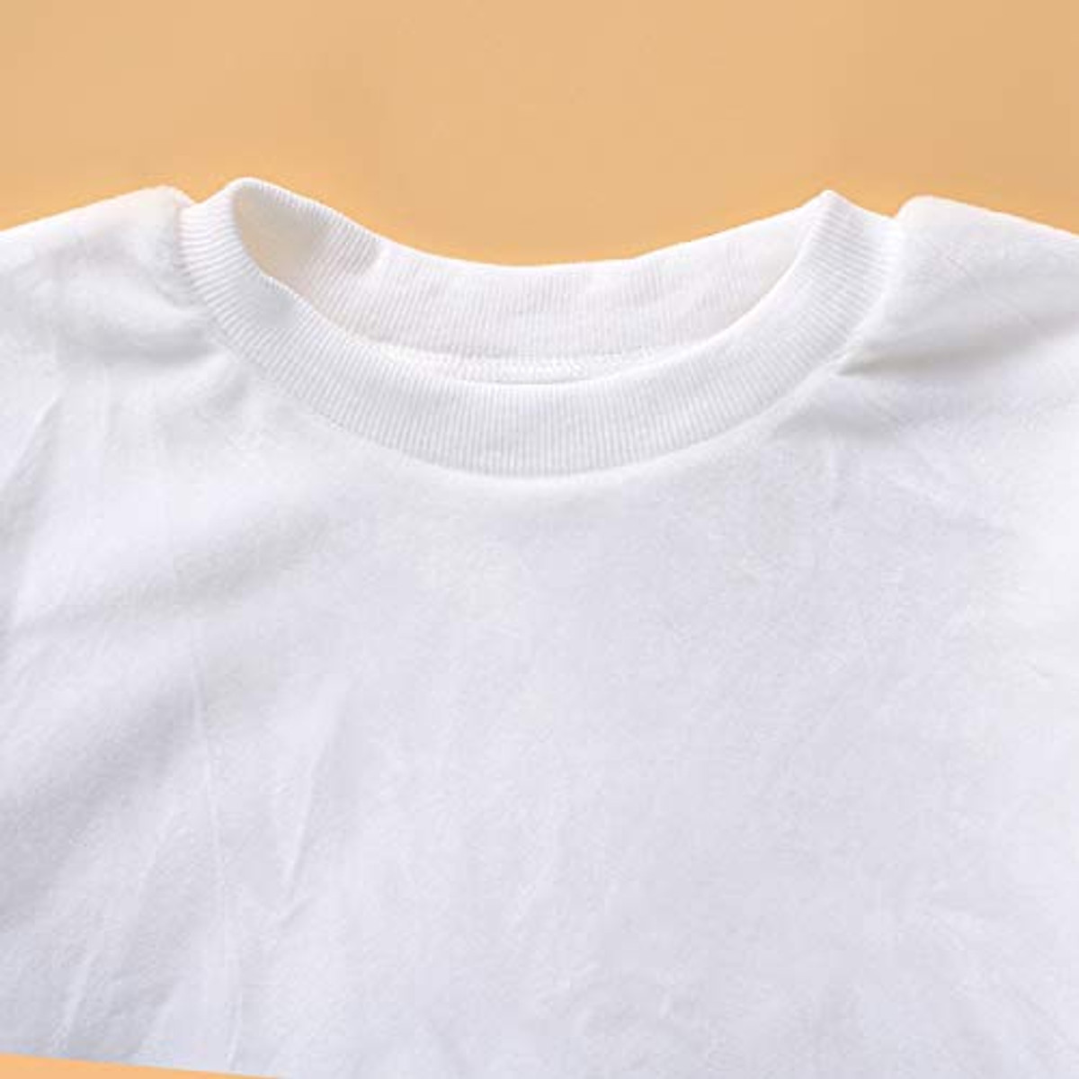 Mubineo Toddler Girl Boy Casual 2 PCS Solid Sweatsuit Set Basic Rib Knit Pullover Tops Pant Outfit (Q2 White, 6T)