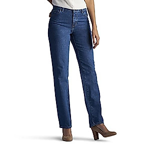 Lee Women's Missy Relaxed Fit All Cotton Straight Leg Jean, Livia, 14