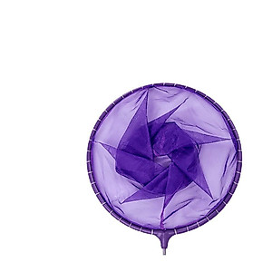 Universal Detachable Fishing Tackle, Fishing Folding Net Accessories, Aluminum Alloy Fishing Net, High Strength Nano-mesh Fishing Tool(35cm,Purple)