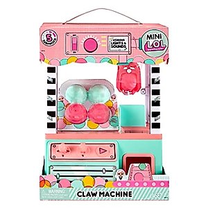 L.O.L. Surprise! Minis Claw Machine Playset with 5 Surprises with Lights & Exclusive LOL Mini Family, Holiday Toy Great Gift for Kids Girls Boys Ages 4 5 6+ Years Old & Collectors