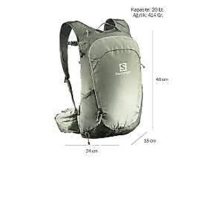 Salomon Unisex Trailblazer 20 Wrought Iron/Sedona Sage, NS