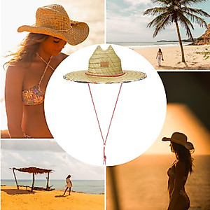 Roxy womens Tomboy Straw Sun Hat, Mood Indigo Trouble Double Exc, Medium-Large US