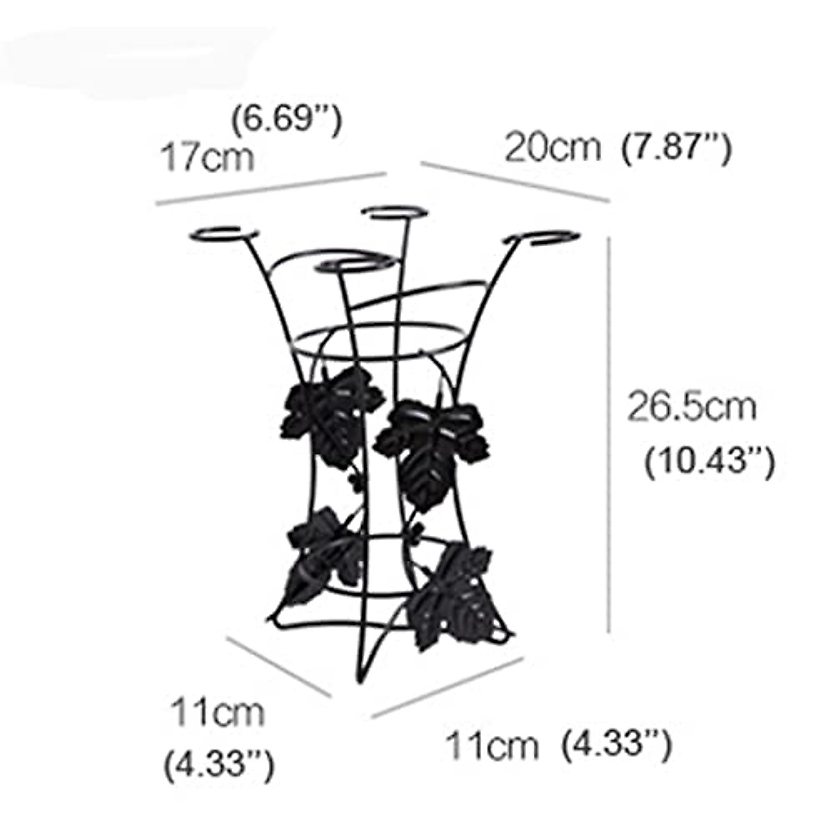 DOUBA Wine Holder Glass Holder 2 in 1 Party Display Stand Storage Rack Goblet Holder Champagne Bar