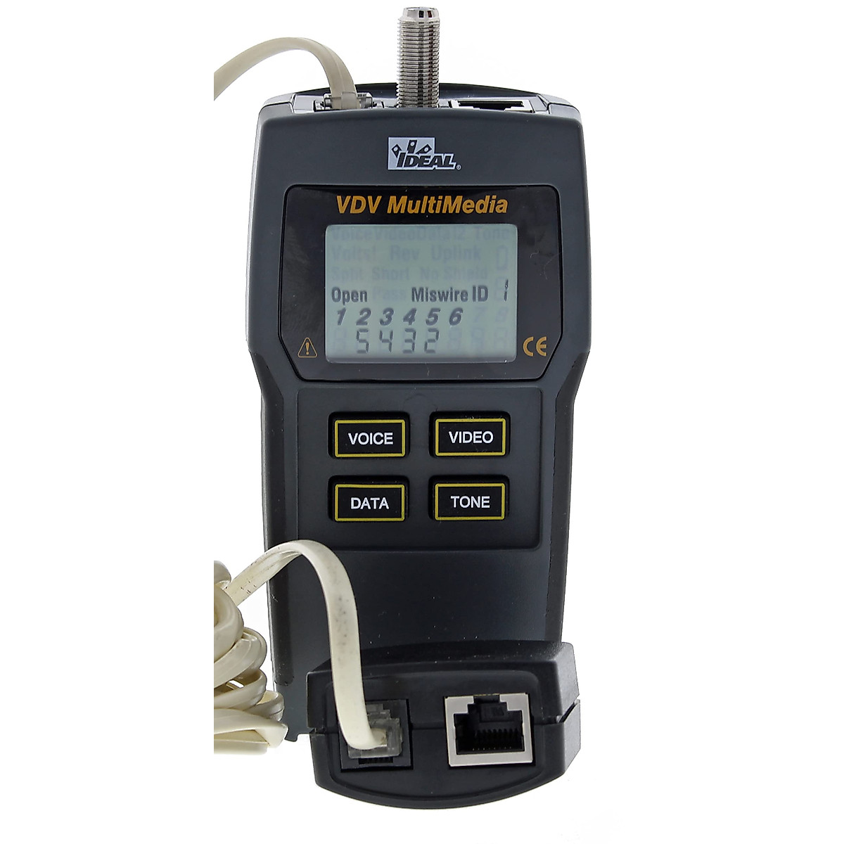 IDEAL INDUSTRIES INC. 33-856 VDV Multimedia Voice, Data and Video Cable Tester, Grey