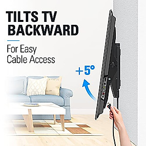 Mounting Dream TV Wall Mount for 42-86" TV, Tilting TV Mount with Level Adjustment Fits 16", 18", 24" Studs Easy for TV Centering, Wall Mount TV Bracket Max VESA 800x400mm, 120 LBS Loading, MD2263-XLK