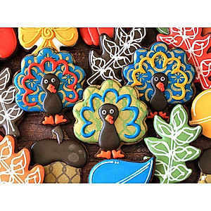 Front Facing Turkey Cookie Cutter, 3.75" Made in USA by Ann Clark Cookie Cutters