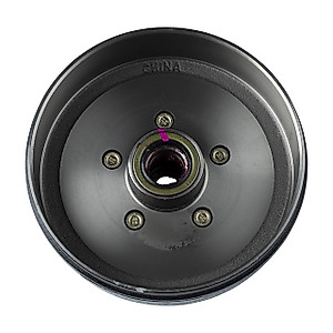 Lippert Replacement 10" Brake Hub Drum Assembly for RVs with 3,500 lb. Axle; 5 on 4.5" Bolt Pattern; 1/2" Studs; Fully Assembled with Bearing Cones, Seals, Grease, Limited 1-Year Warranty - 814200
