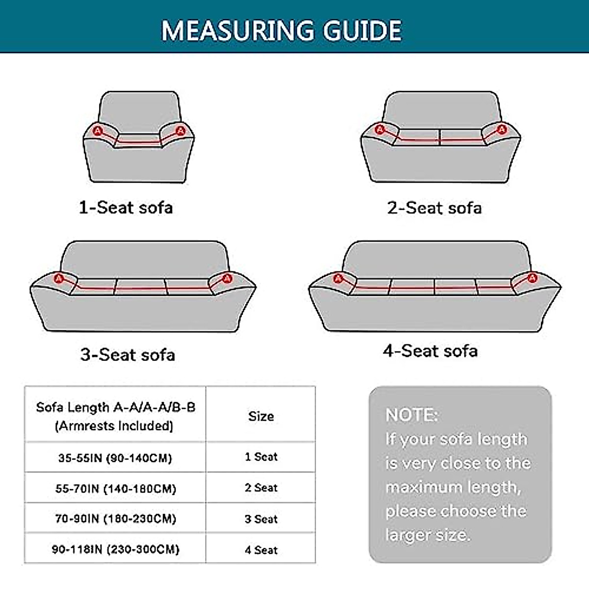 GUYIRT 3 Seater Sofa Cover, Dustproof Cover for Sofa, Jacquard Couch Slip Cover for Living Room Kids Pets Cats Dogs, Washable-Blue-4 Seater 230-300cm