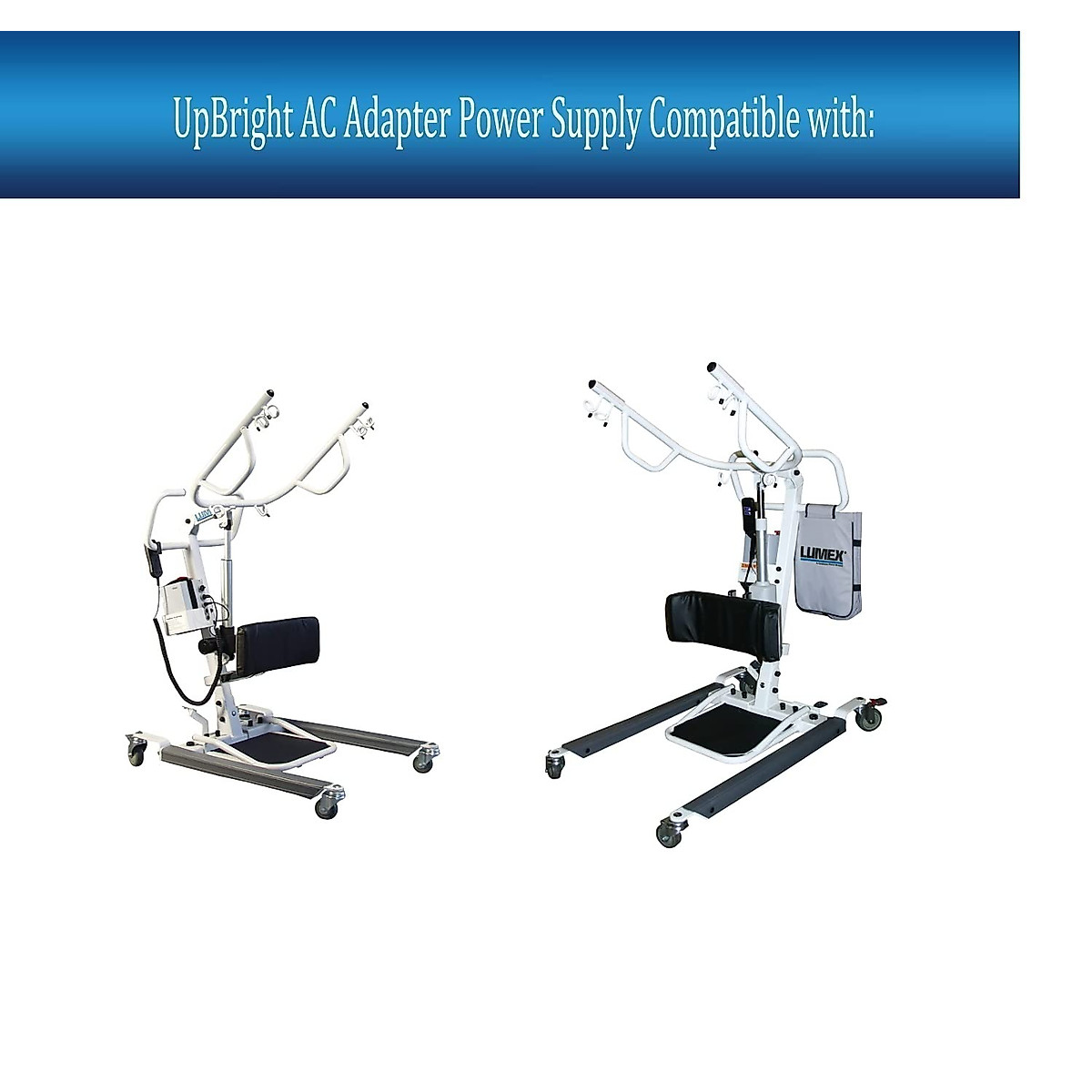 UpBright AC DC Adapter Compatible with Lumex LF2020 LF2090 Graham-Field Easy Lift Sit-to-Stand Electric Lifter Patient Lift Assist Rechargeable Battery Powered Lifting System DPL650ADP Battery Charger