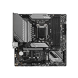 MSI MAG B560M MORTAR Gaming Motherboard (mATX, 11th/10th Gen Intel Core, LGA 1200 Socket, DDR4, PCIe 4, CFX, M.2 Slots, USB 3.2 Gen 2, 2.5G LAN, DP/HDMI)