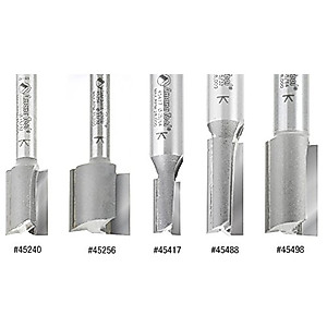 Amana Tool - 45240 Carbide Tipped Straight Plunge 12mm Dia x 3/4 x 1/4" Shank