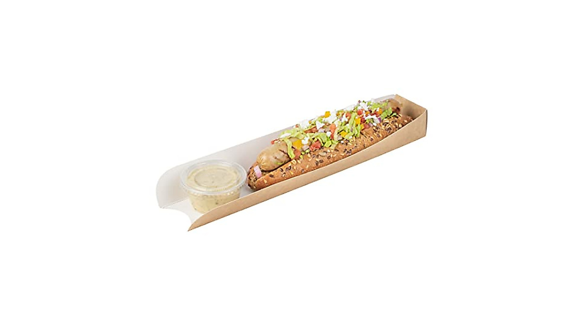 Stylish & Eco-Friendly Hot Dog Trays - 200 Pack