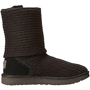 UGG Women's Classic Cardy Winter Boot, Black, 10 B US