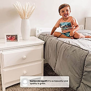 Delta Children Emerson Nightstand, Greenguard Gold Certified, Grey