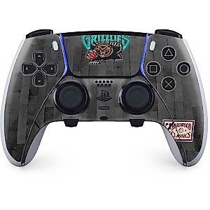 Skinit Gaming Decal Skin Compatible with PS5 DualSense Edge Pro Controller - Officially Licensed NBA Memphis Grizzlies Hardwood Classics Design