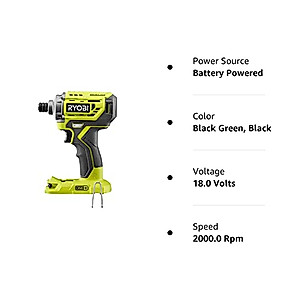 Ryobi P239 18V One+ Brushless Lithium-Ion Impact Driver (Bare Tool Only)(Bulk Packaged)