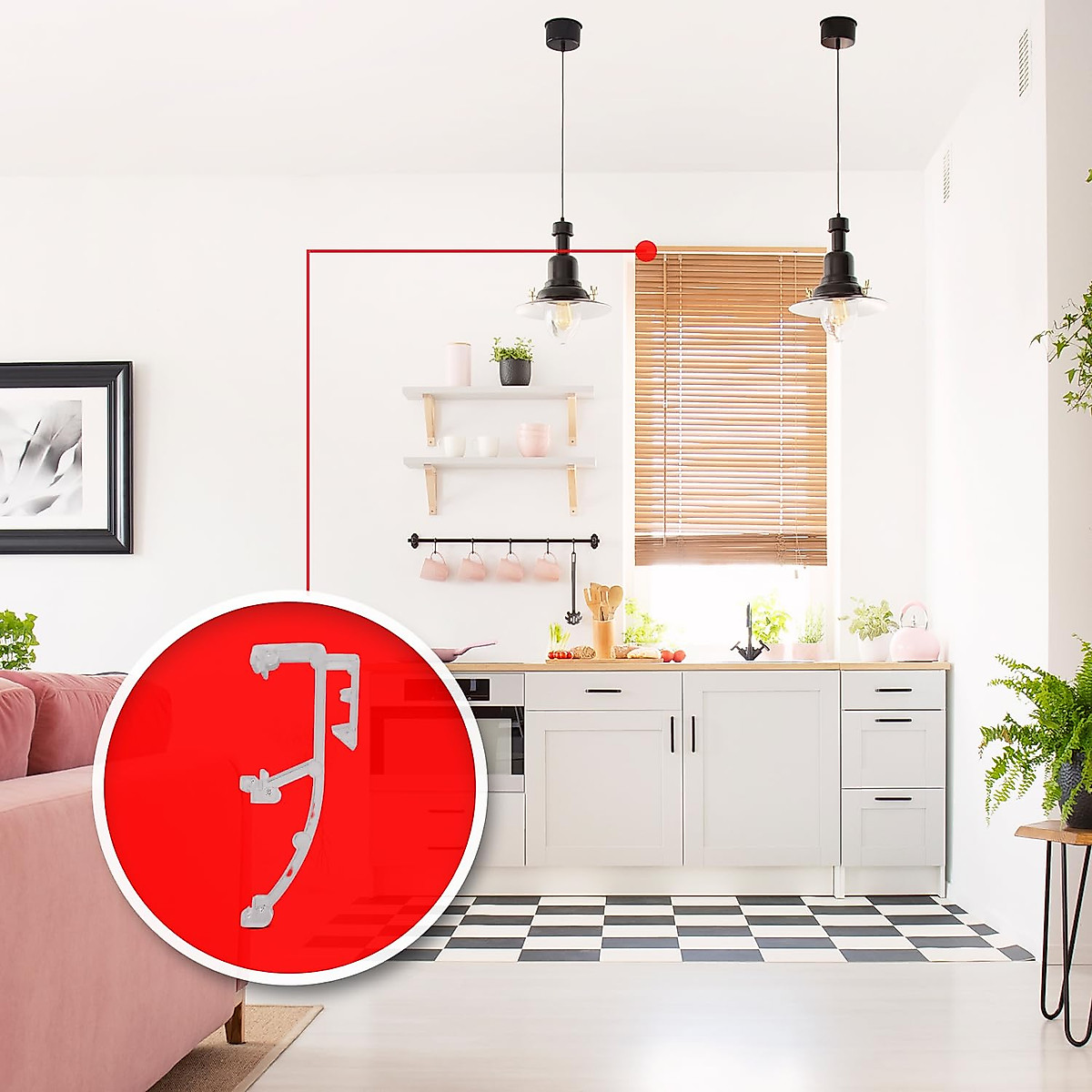 Amazing Drapery Hardware Premium Clear Plastic Double Slat Valance Retainer Clips, 10 Pack - Sturdy Valance Holder with Dual Slat Design, Easy Installation - Ideal for 1" Mini Blinds