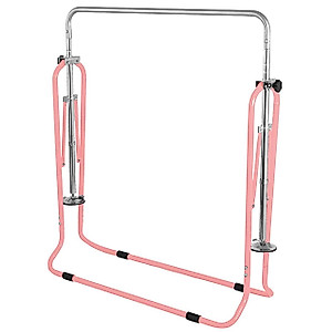 BalanceFrom Gymnastics Bar for Kids Height Adjustable Horizontal Kip Bar Folding Gymnastics Junior Training Bar