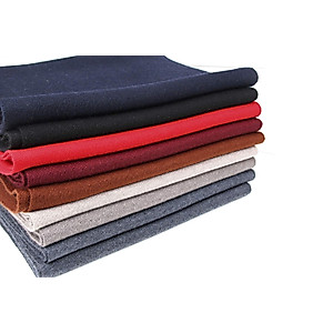 VEXTROFORT Men's Winter Scarf, Soft Large Cashmere Feel Scarves for Men without Fringes Solid - Black